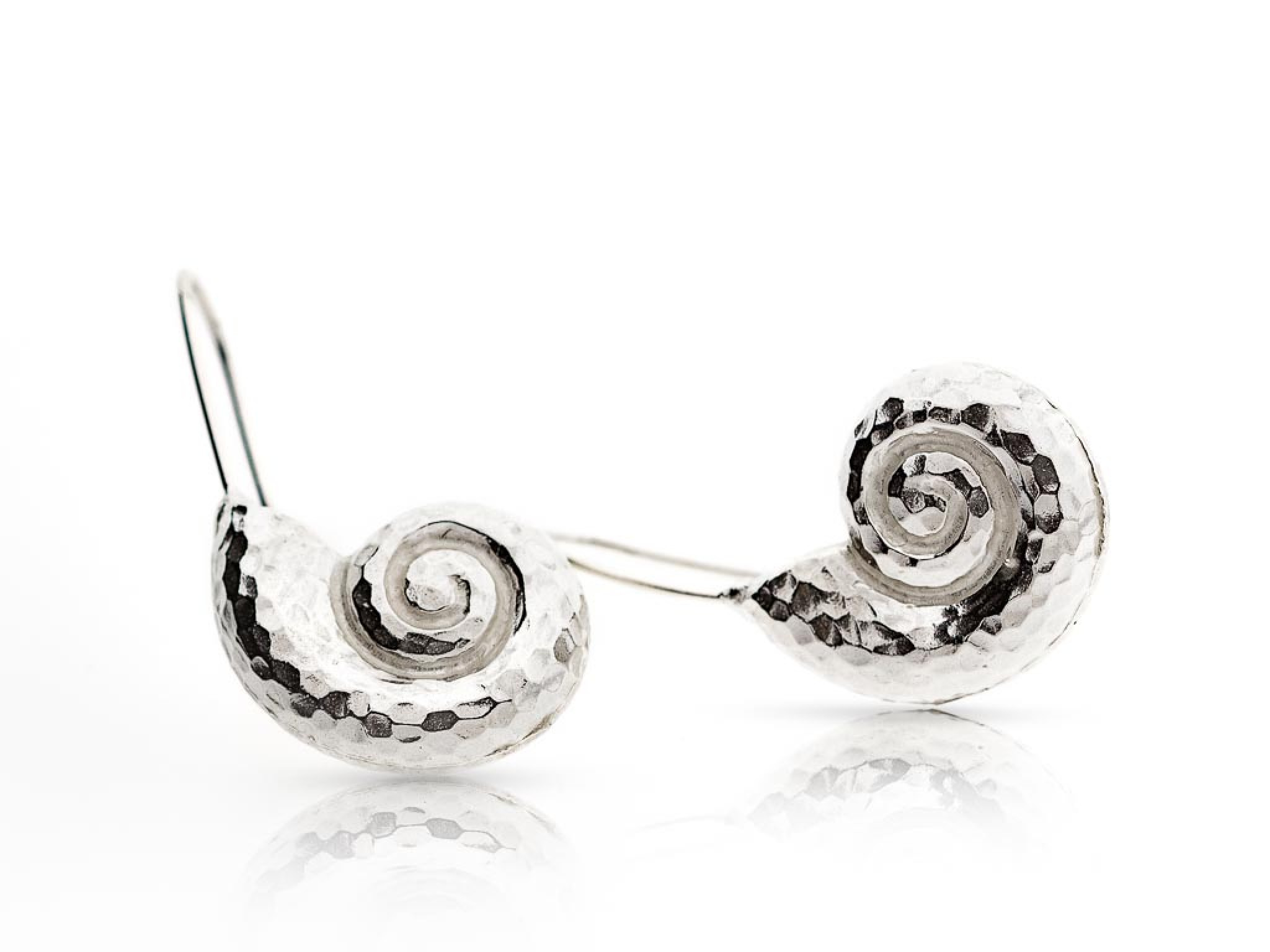 Sterling Silver earrings Fibonacci Spiral Golden Ratio Beauty